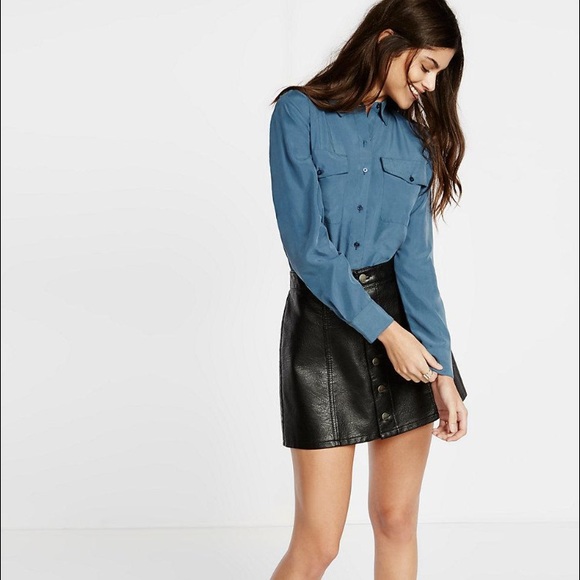 Express | Tops | Soft Modal Blend Sandwashed Oversized Shirt | Poshmark